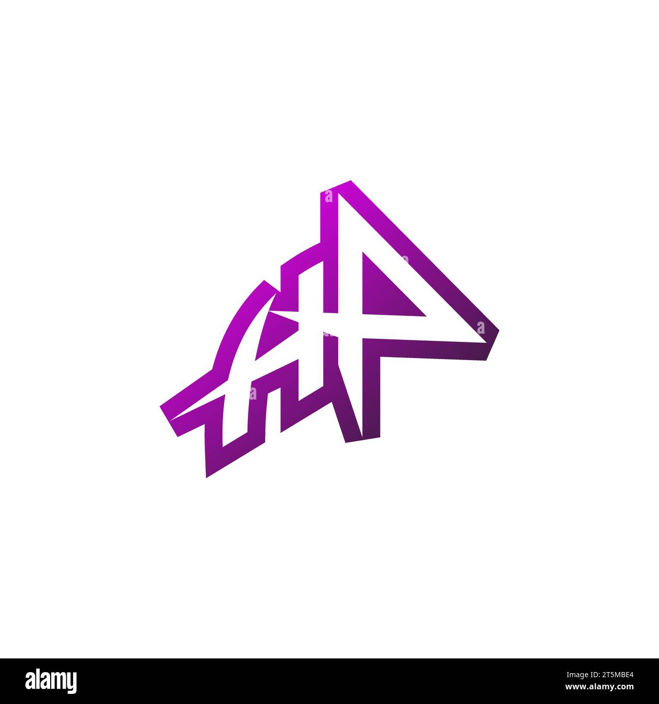 HP Premium emblem logo initial esport and gaming design concept Stock ...