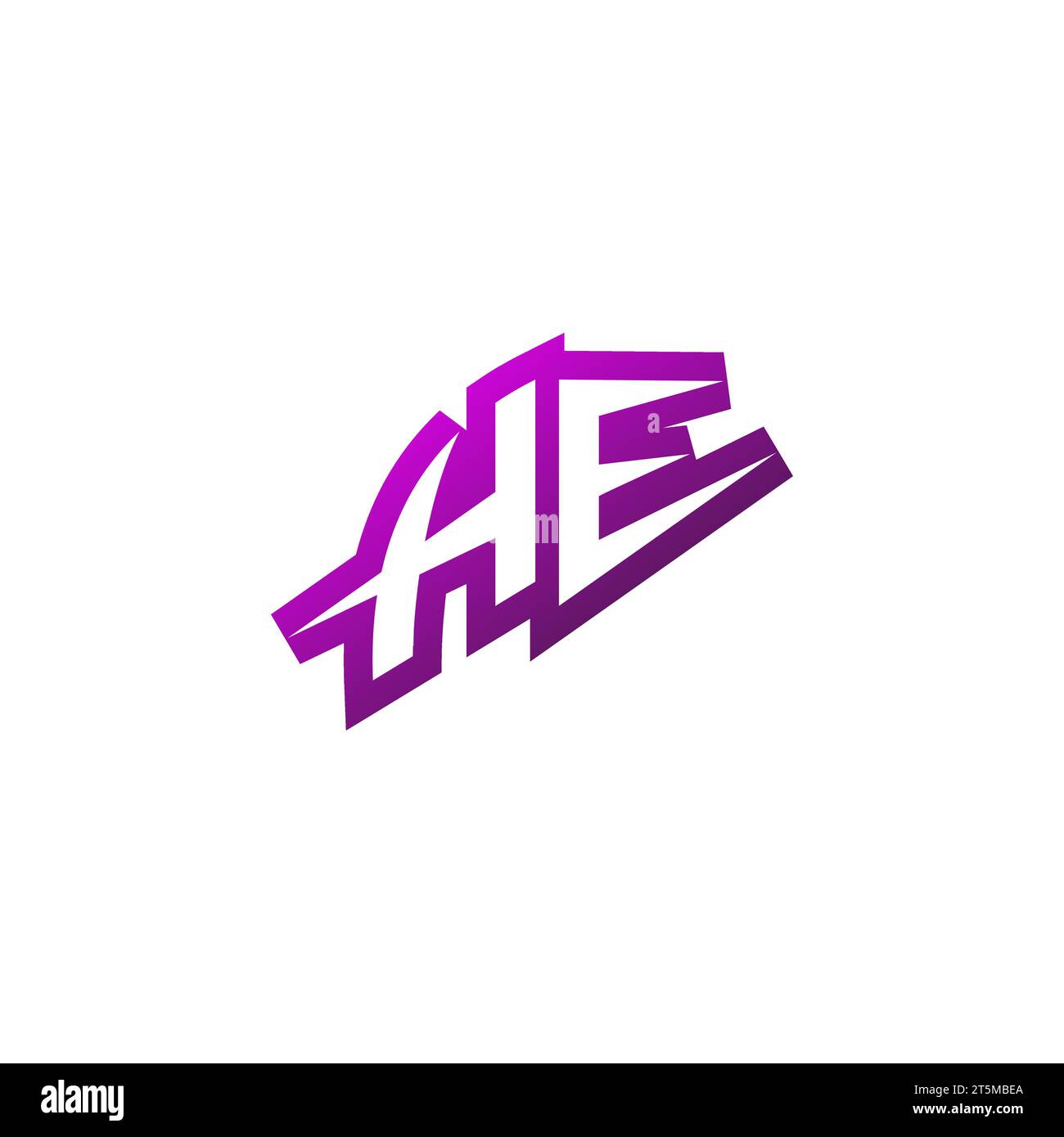 HE Premium emblem logo initial esport and gaming design concept Stock ...