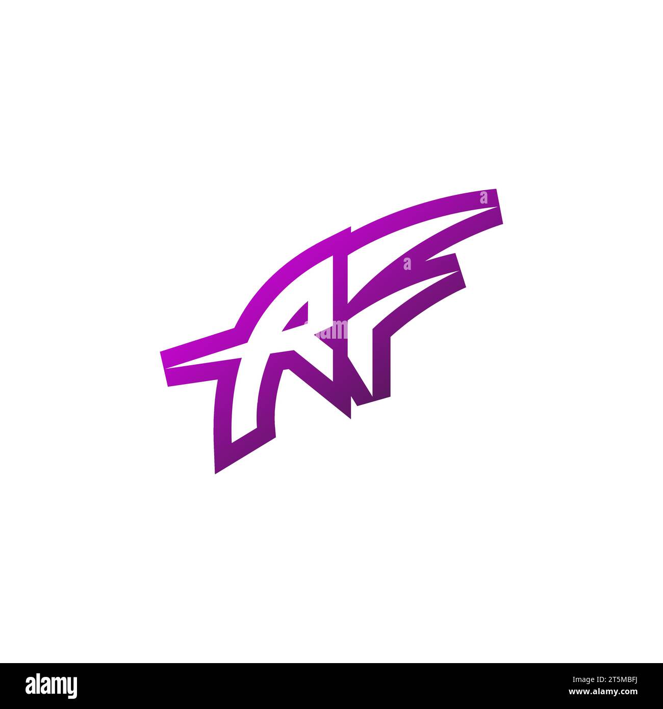 RF Premium emblem logo initial esport and gaming design concept Stock ...