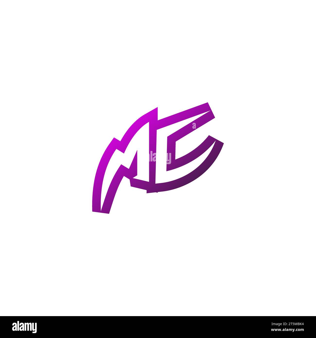 MC Premium emblem logo initial esport and gaming design concept Stock ...