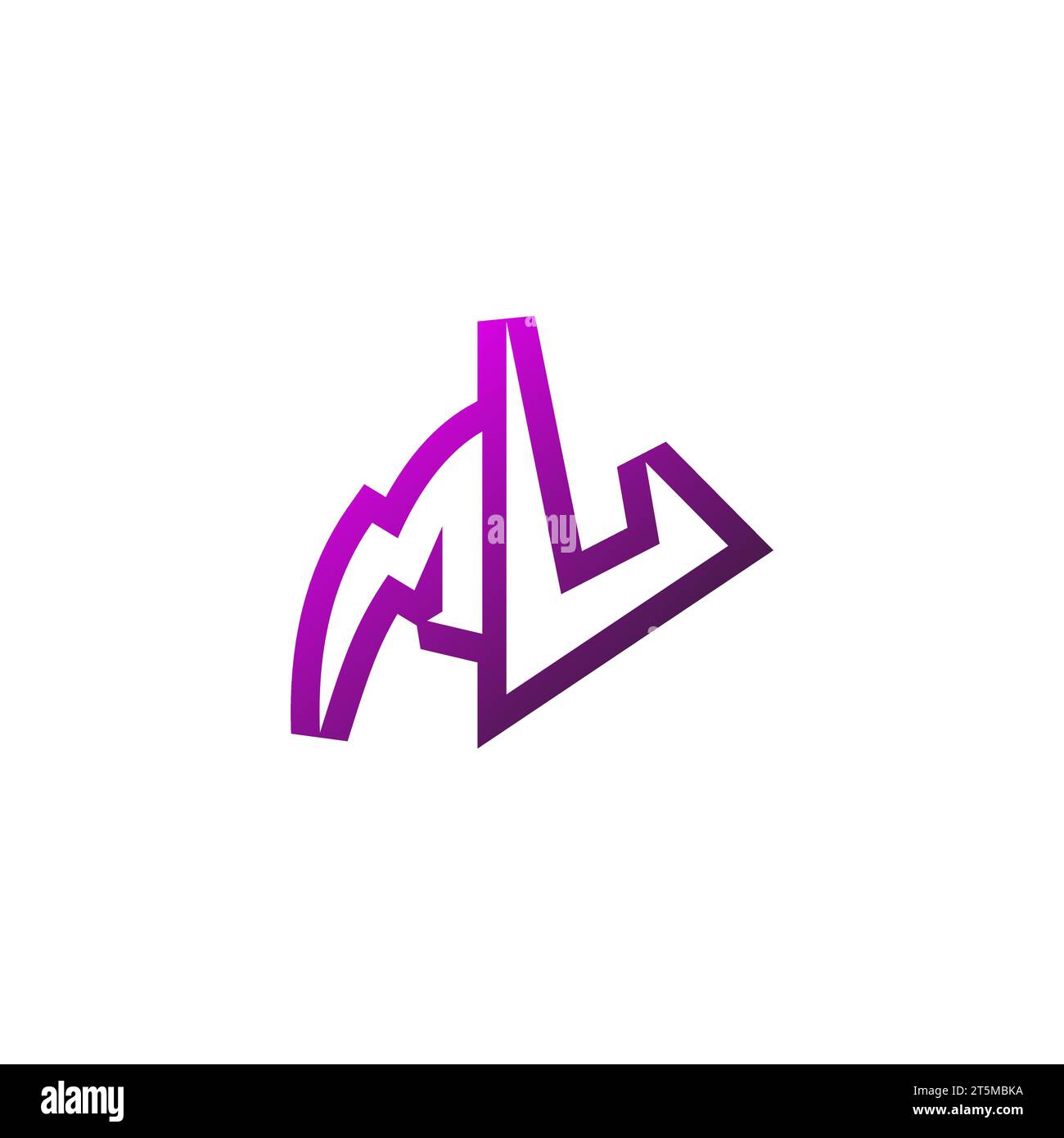 ML Premium emblem logo initial esport and gaming design concept Stock ...