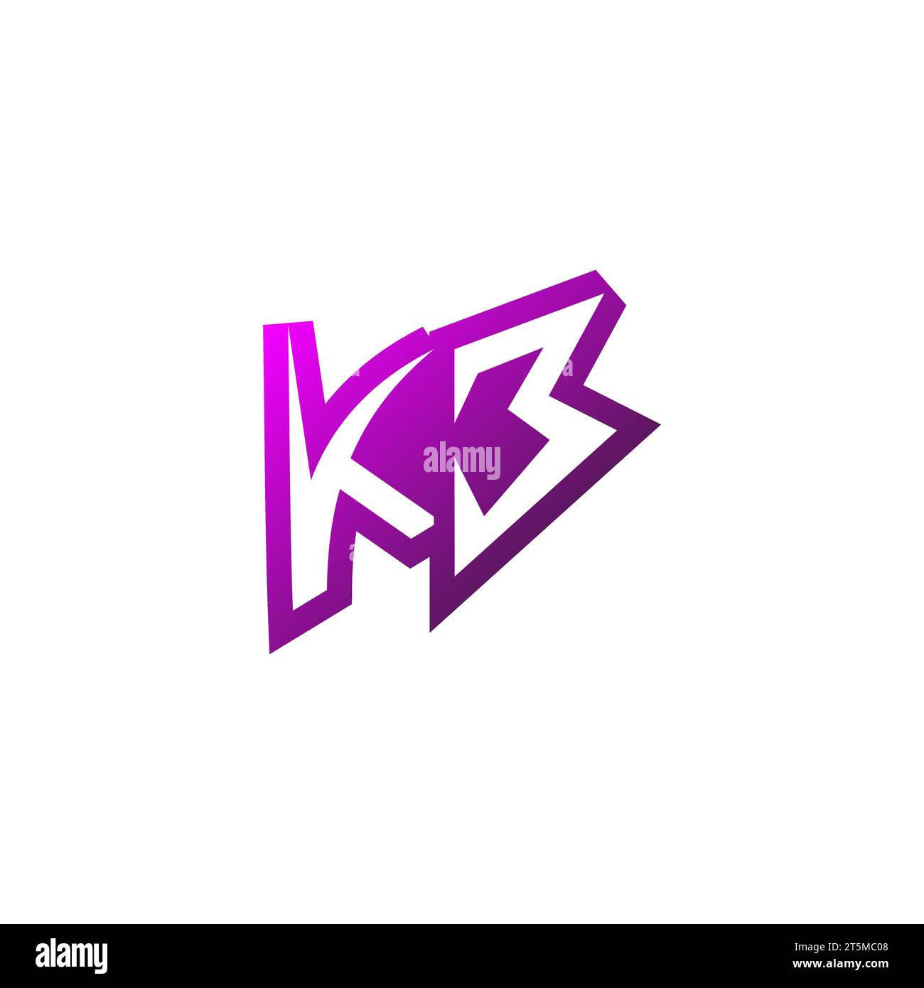 KB Premium emblem logo initial esport and gaming design concept Stock ...