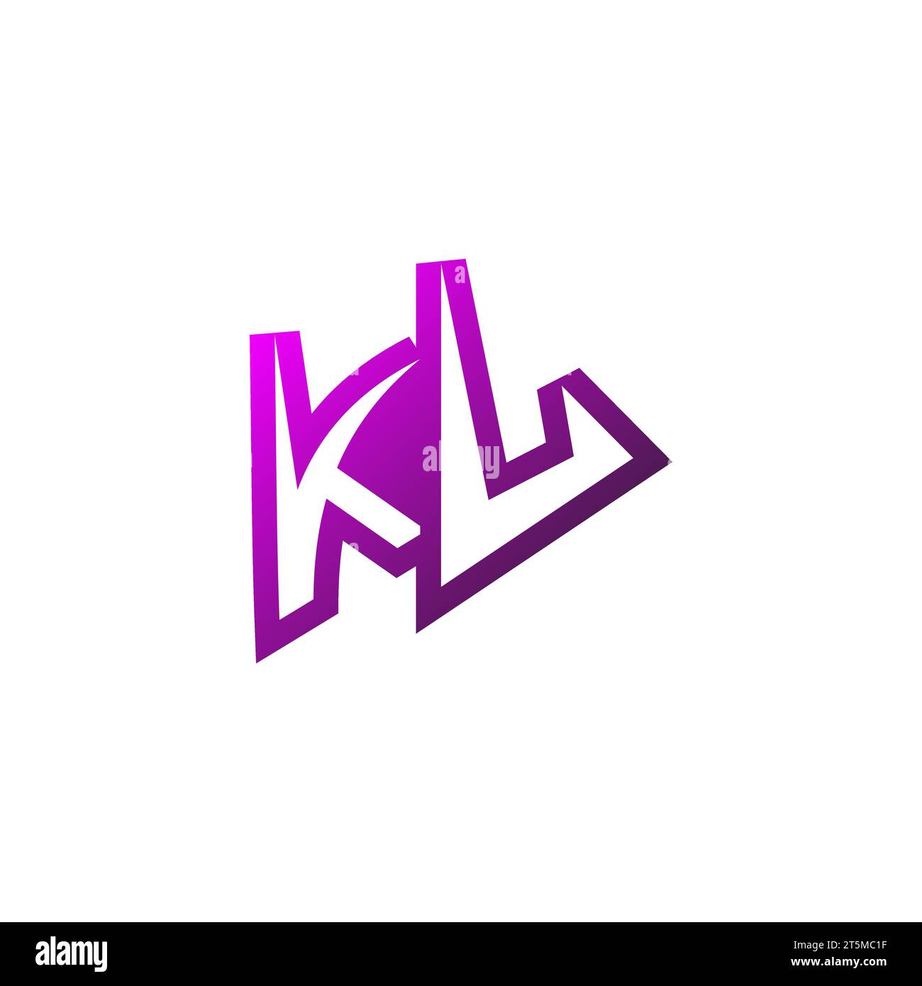 KL Premium emblem logo initial esport and gaming design concept Stock ...