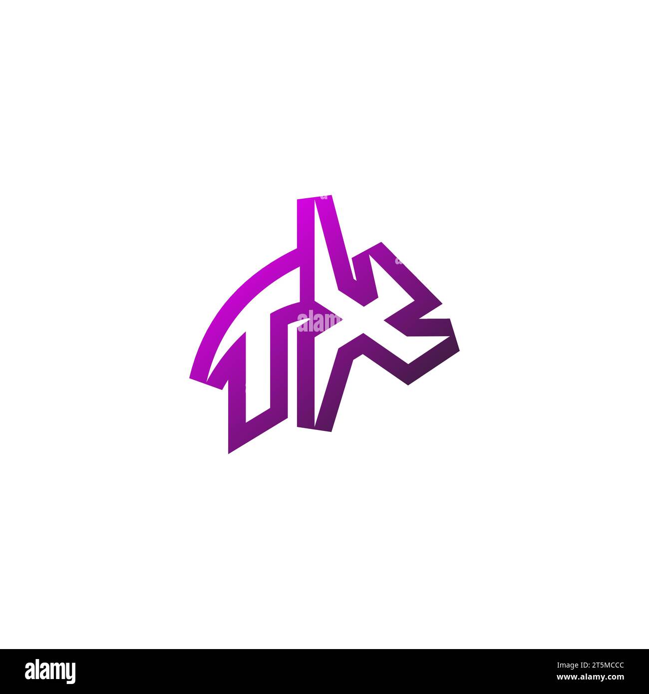 TX Premium emblem logo initial esport and gaming design concept Stock ...
