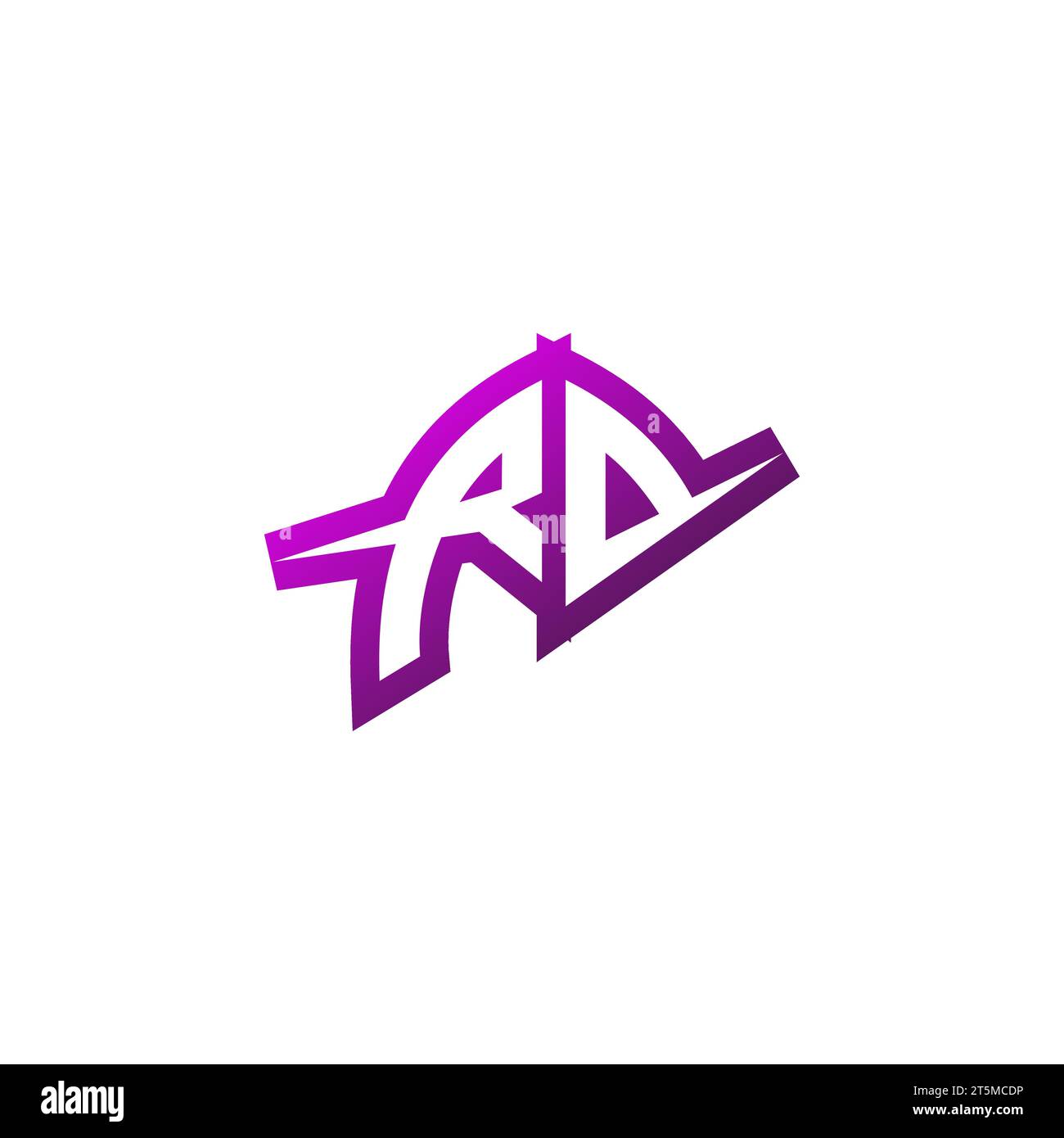 RD Premium emblem logo initial esport and gaming design concept Stock ...