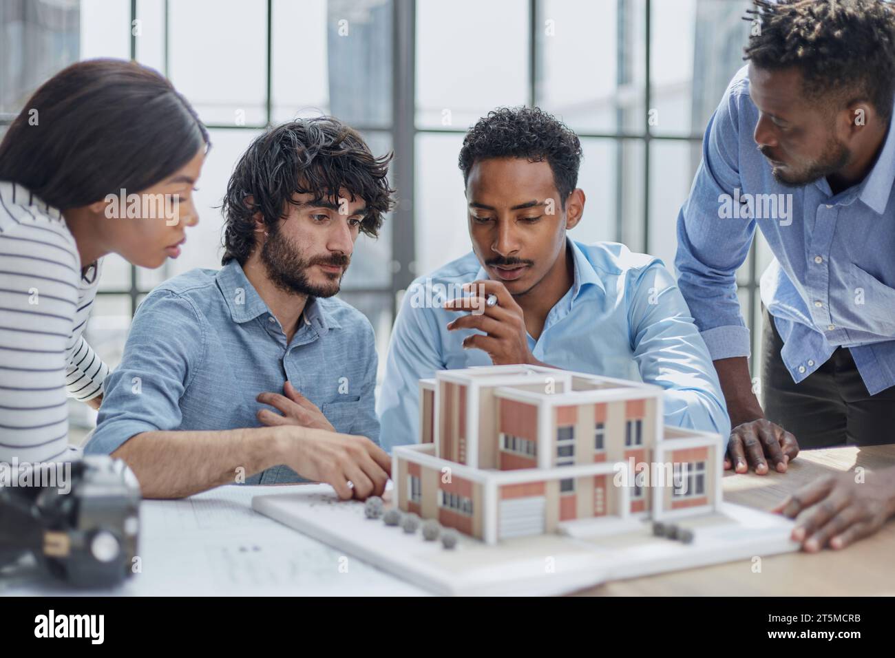 Successful Office Collaboration: Diverse Group of Employees Stock Photo ...