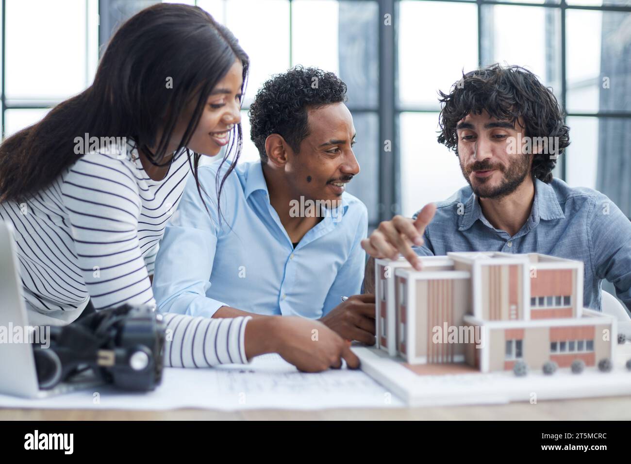 Successful Office Collaboration: Diverse Group of Employees Stock Photo ...