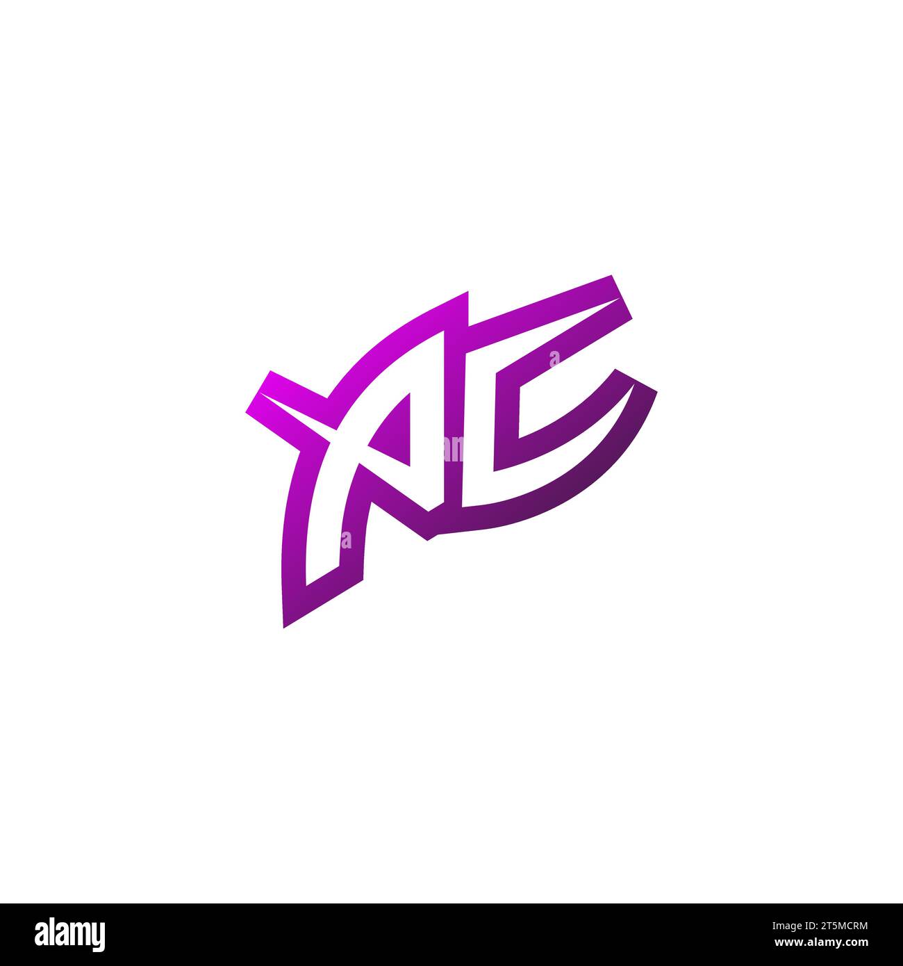 PC Premium emblem logo initial esport and gaming design concept Stock ...