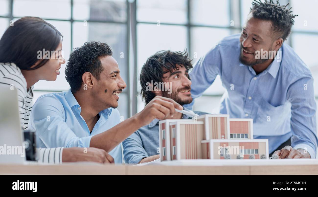 Successful Office Collaboration: Diverse Group of Employees Stock Photo ...