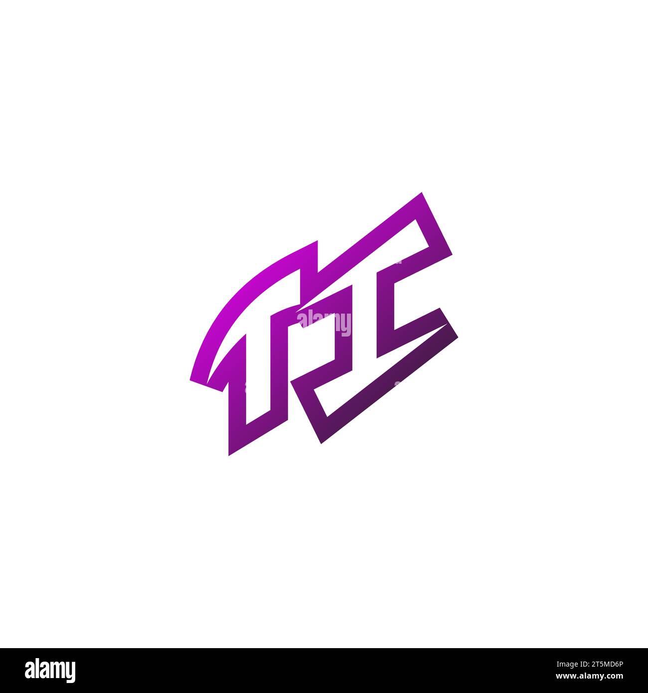 Ti logo design template minimal Cut Out Stock Images & Pictures - Alamy