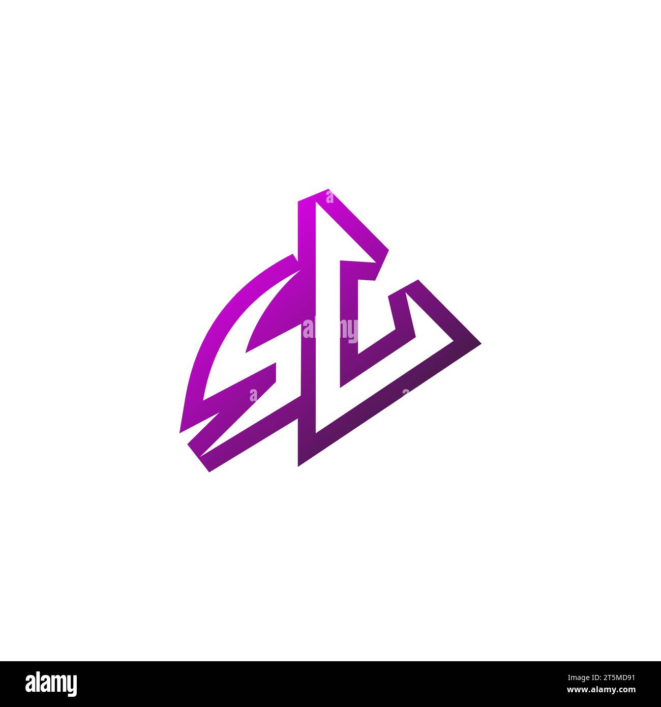 SV Premium emblem logo initial esport and gaming design concept Stock ...