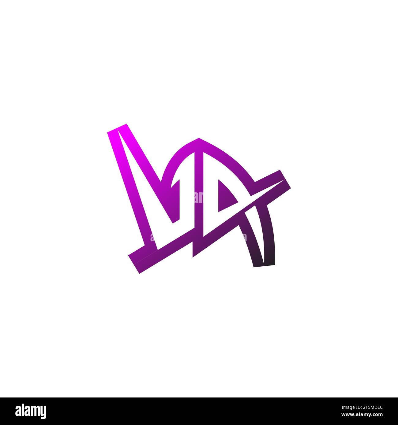 VA Premium emblem logo initial esport and gaming design concept Stock ...