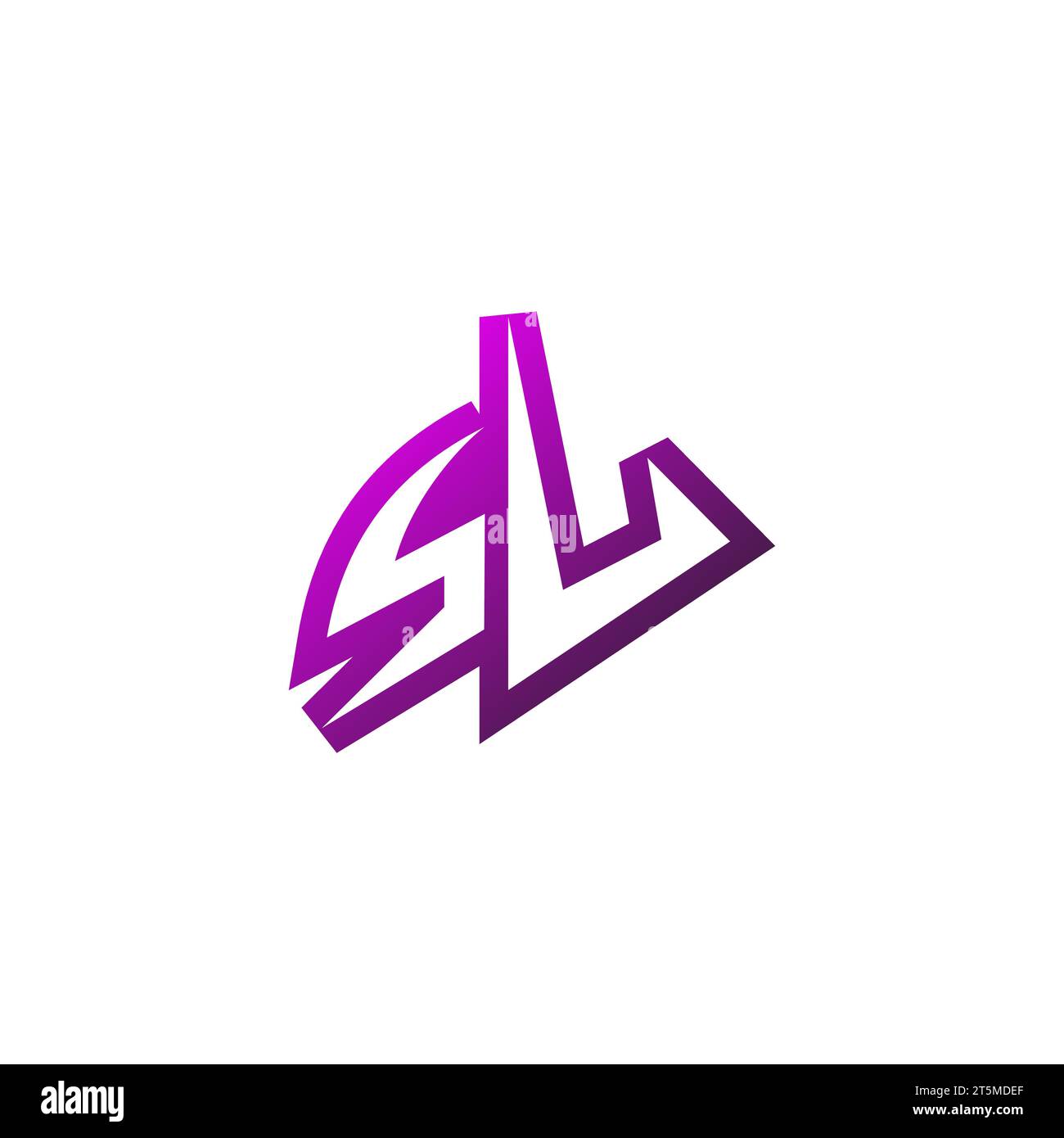 SL Premium emblem logo initial esport and gaming design concept Stock ...