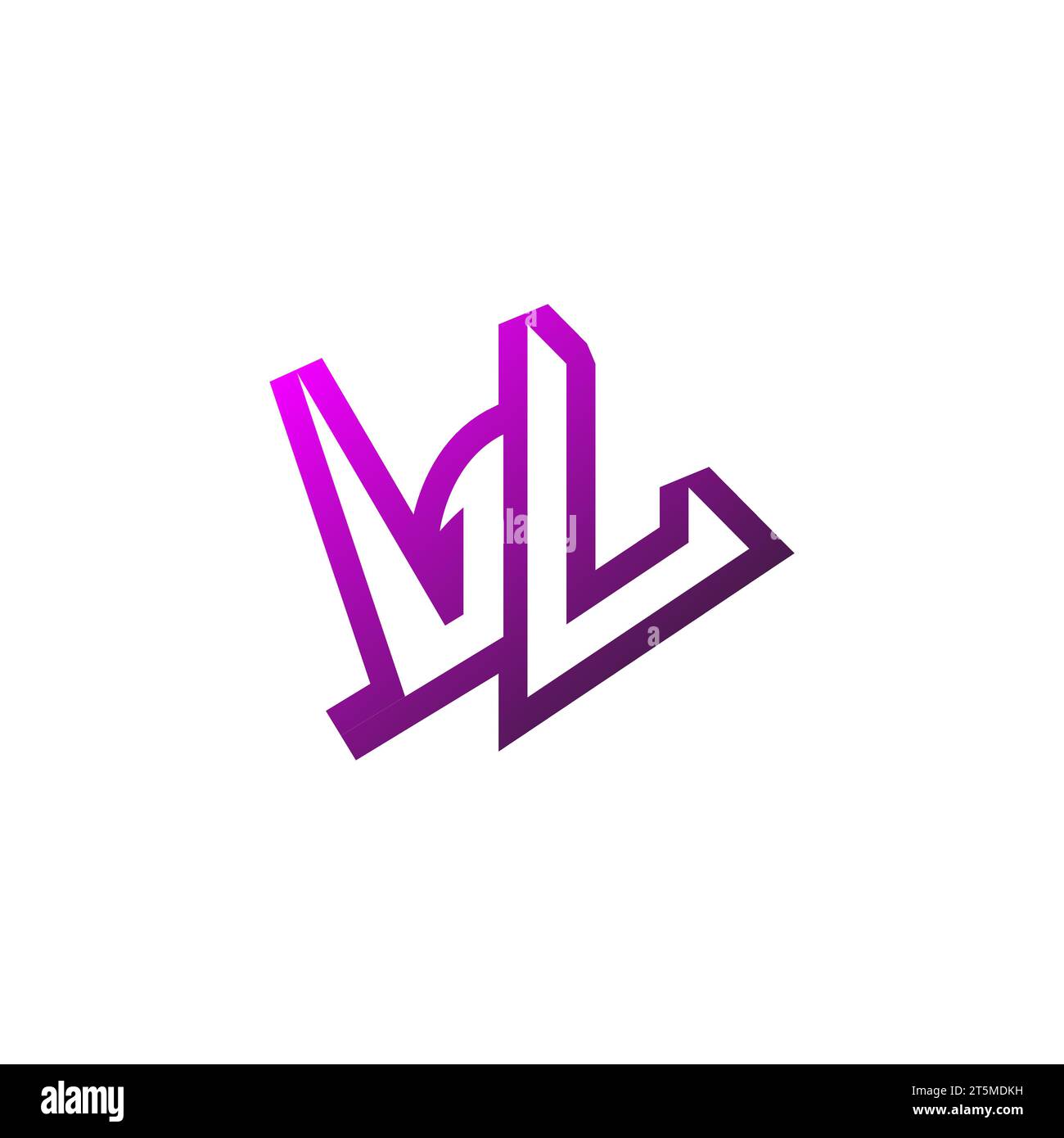 Vu minimal logo design Cut Out Stock Images & Pictures - Alamy