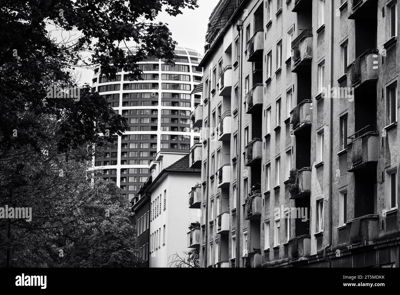 Setail of residence buildins, old and new Stock Photo - Alamy