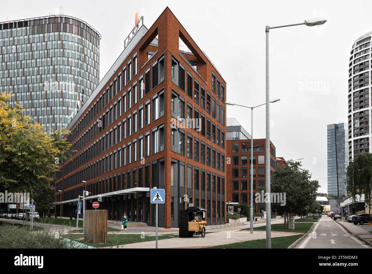 Twin City, office building, Mlynske Nivy, Bratislava Stock Photo - Alamy