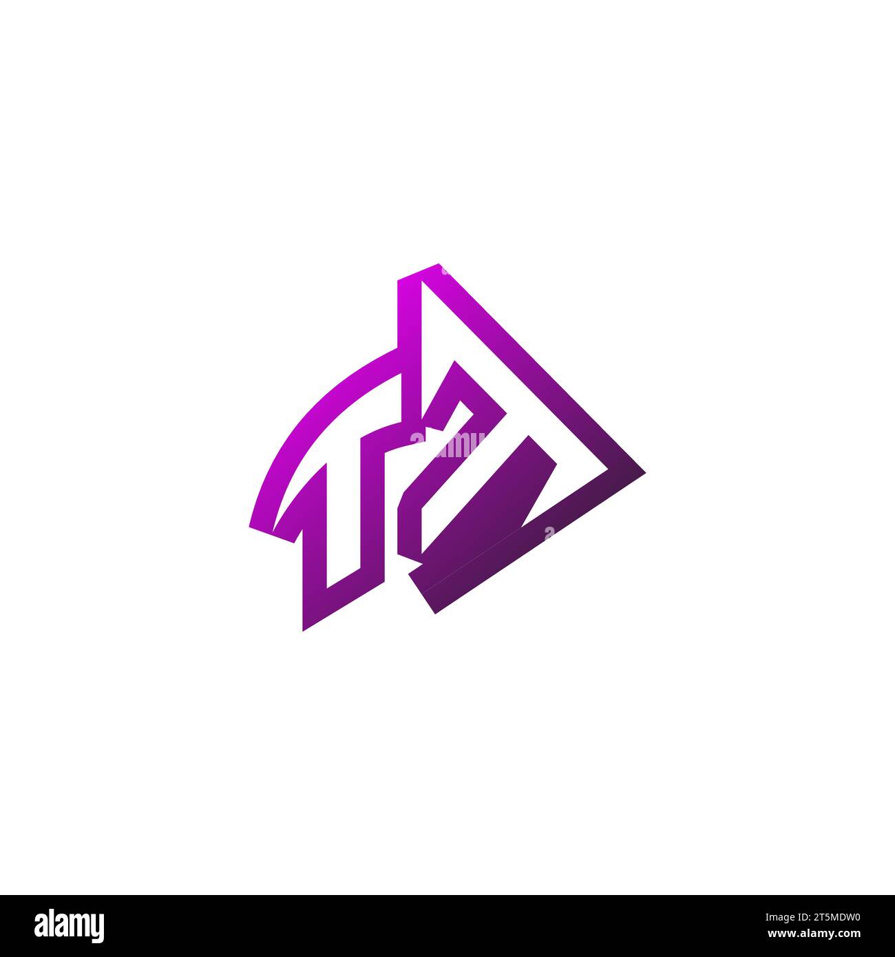 TT Premium emblem logo initial esport and gaming design concept Stock ...