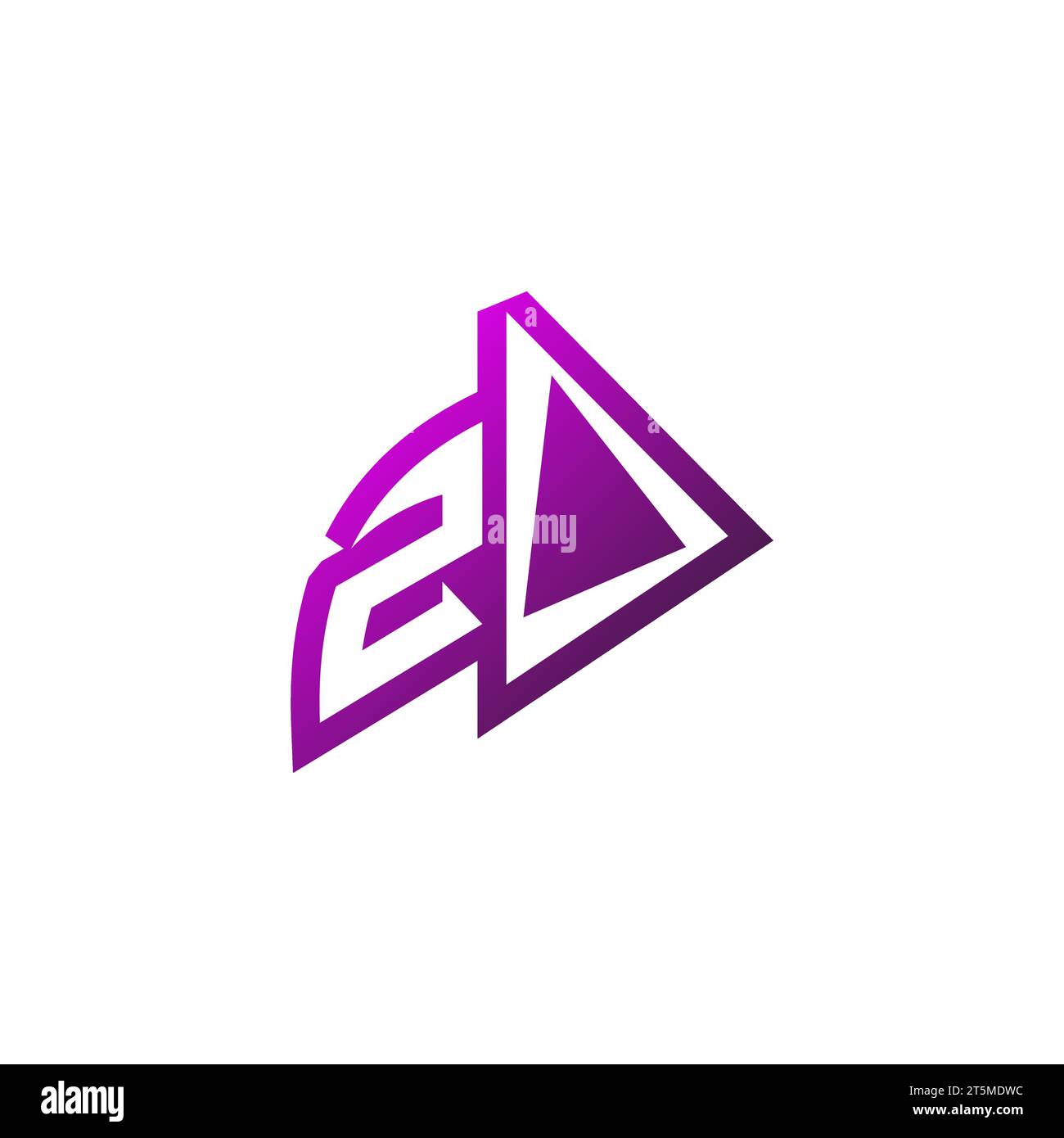 ZO Premium emblem logo initial esport and gaming design concept Stock ...