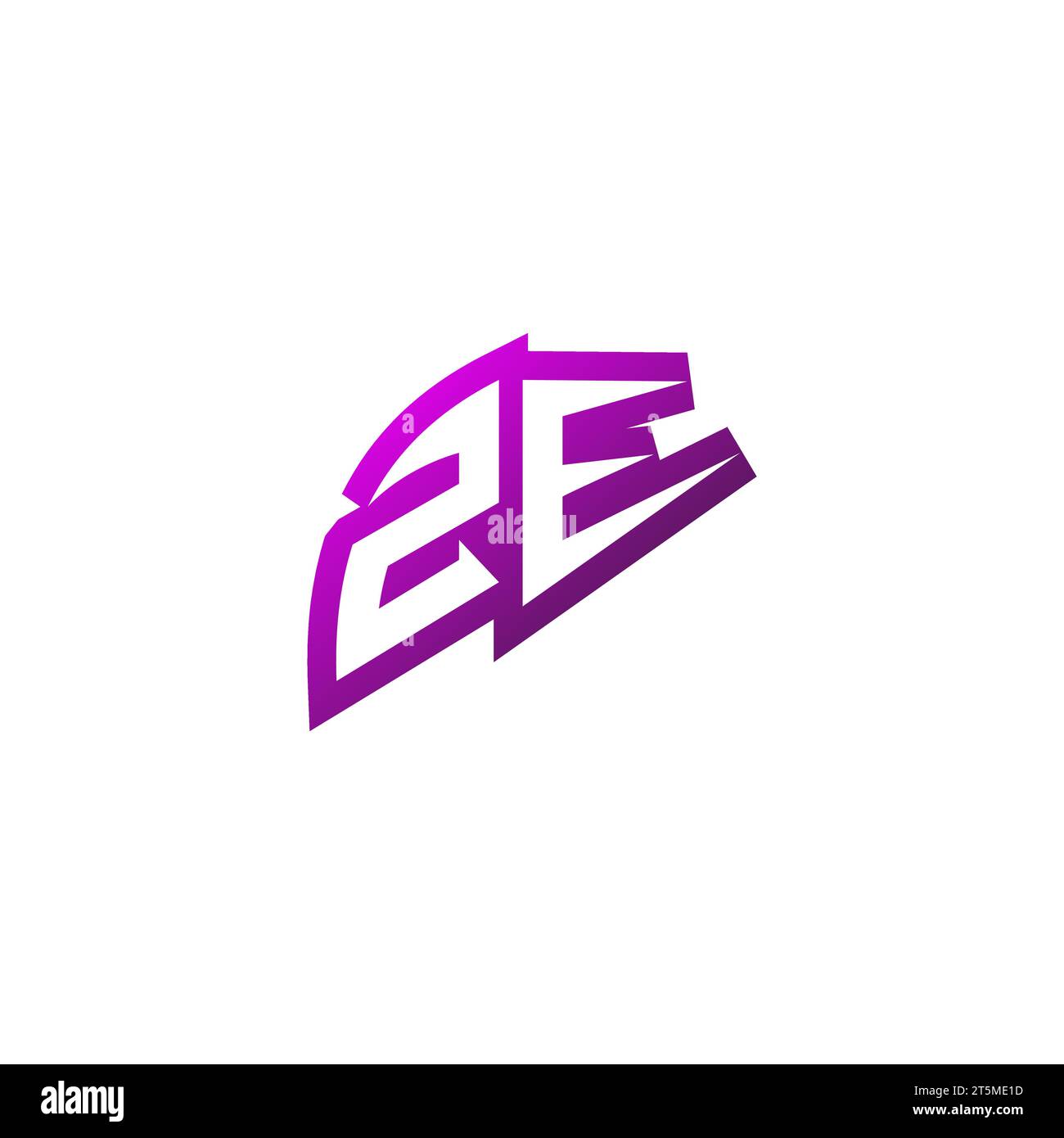 Ze letter logo design Stock Vector Images - Alamy