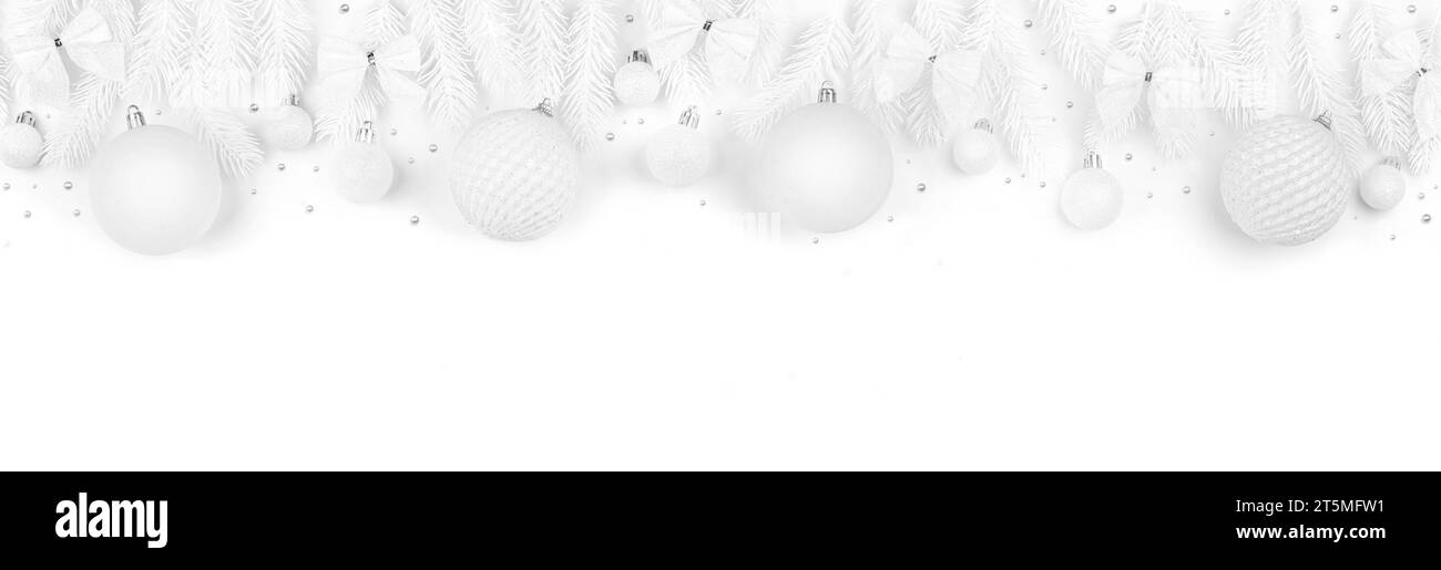 Frame christmas decor fir Black and White Stock Photos & Images - Alamy