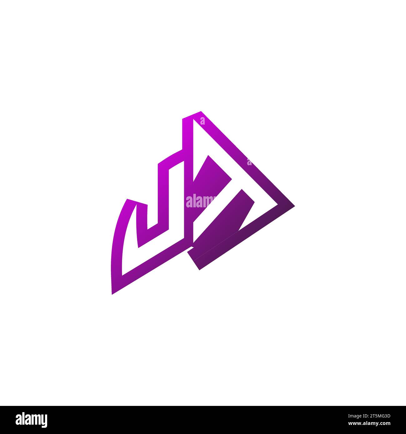 Ut letter logo design Cut Out Stock Images & Pictures - Alamy