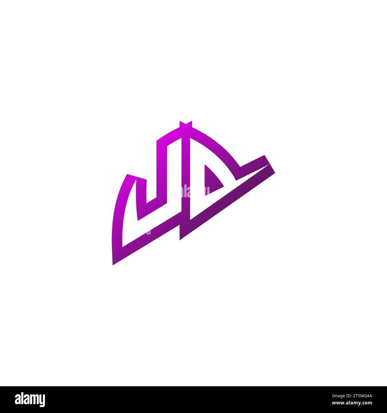 UD Premium emblem logo initial esport and gaming design concept Stock ...