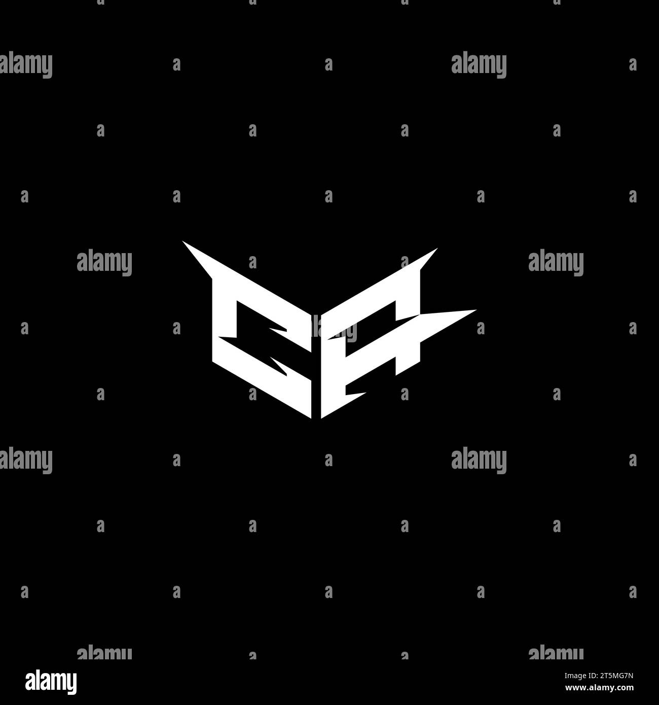 CA Premium emblem logo initial esport and gaming design concept Stock ...