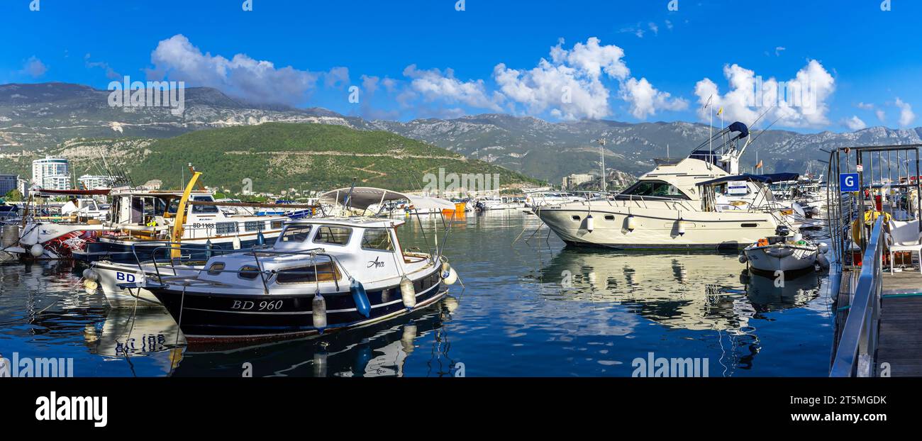 Budva Montenegro, Port of Budva Stock Photo - Alamy