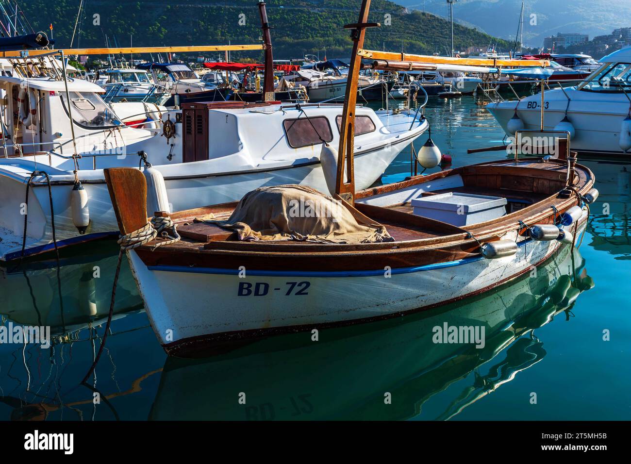 Budva Montenegro, Port of Budva Stock Photo - Alamy