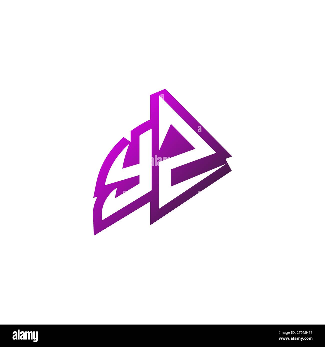 Yz minimal logo design Stock Vector Images - Alamy