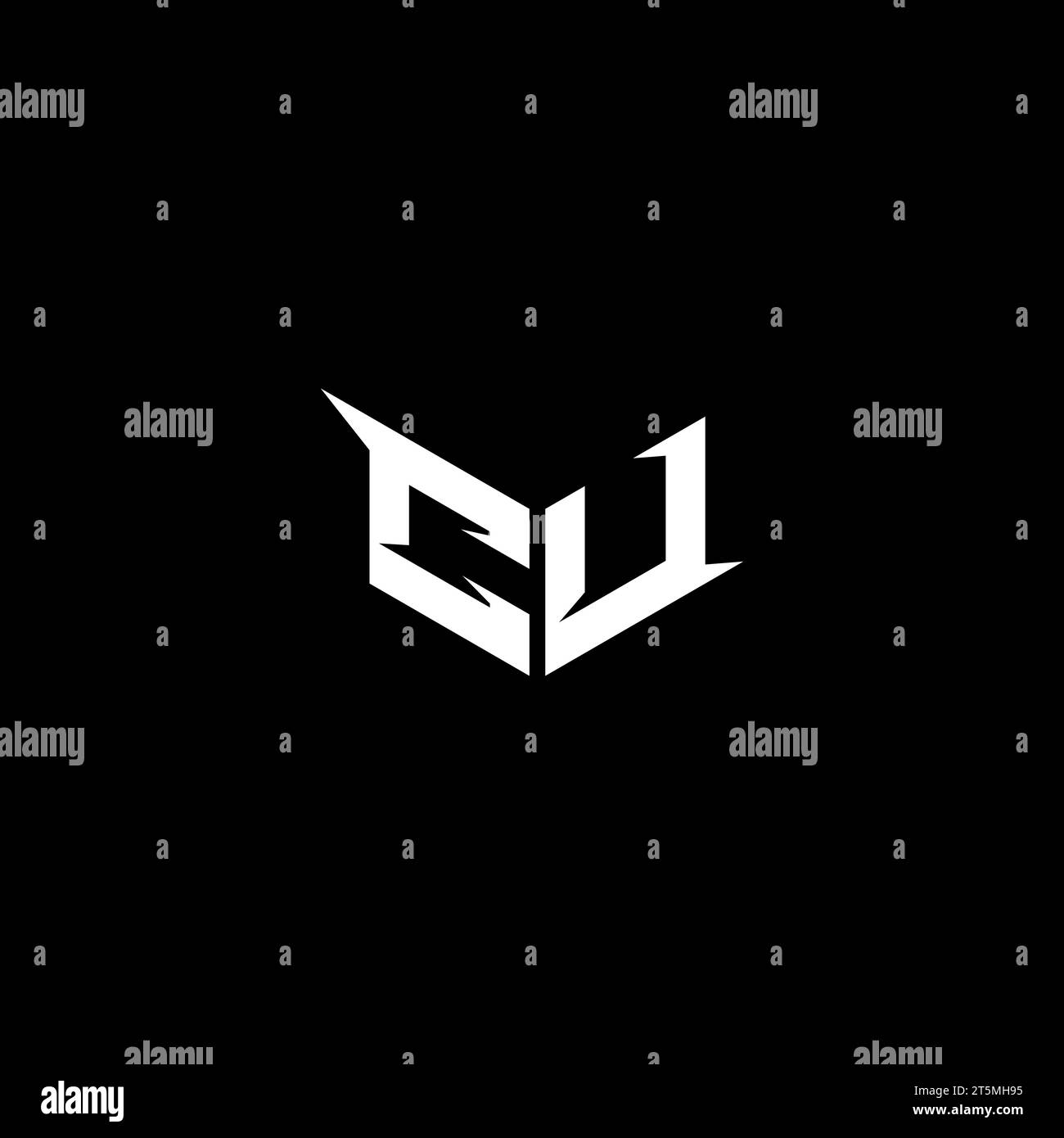 Cu initials logo Black and White Stock Photos & Images - Alamy