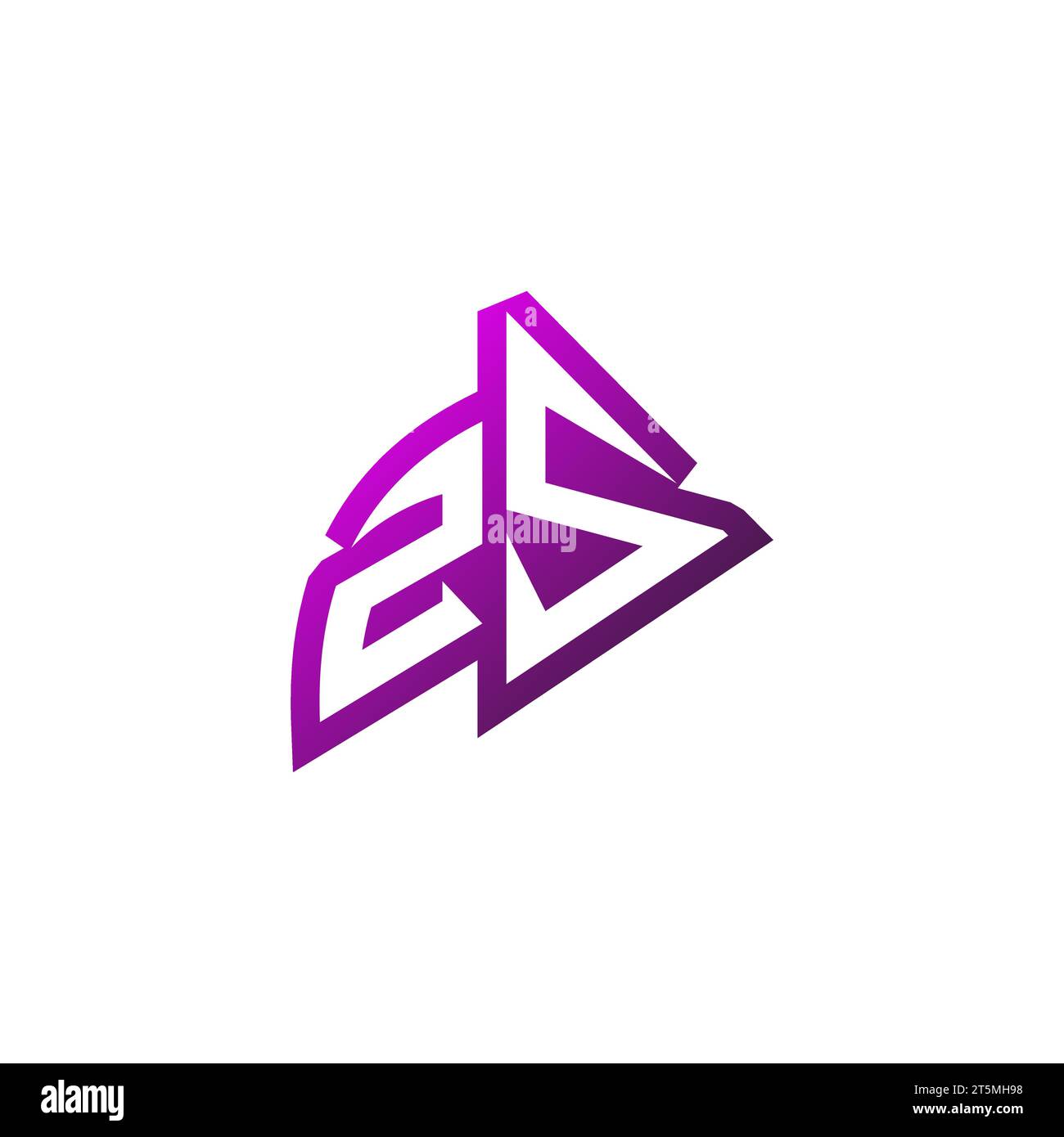 ZS Premium emblem logo initial esport and gaming design concept Stock ...