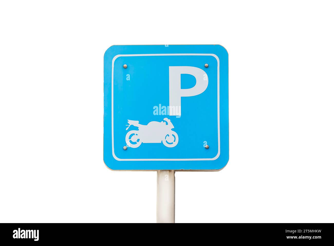 Parking sign for motorcycles, motorbikes, mopeds and scooters, isolate ...
