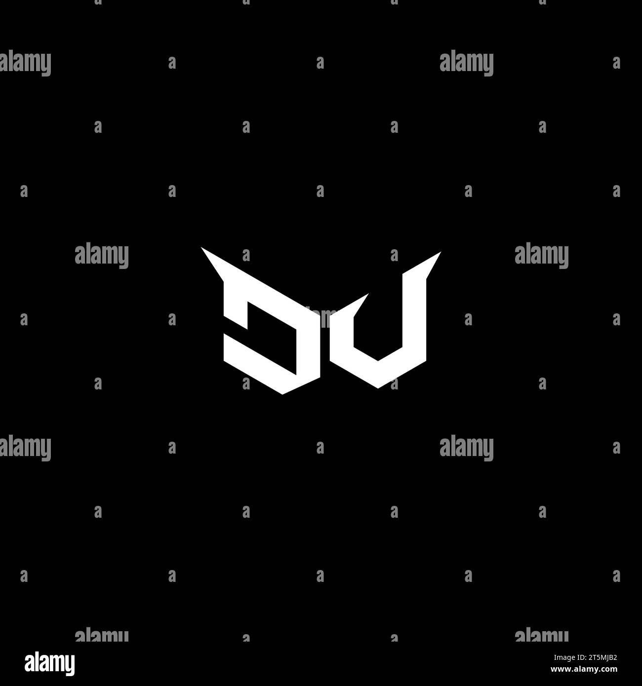 DV Premium emblem logo initial esport and gaming design concept Stock ...