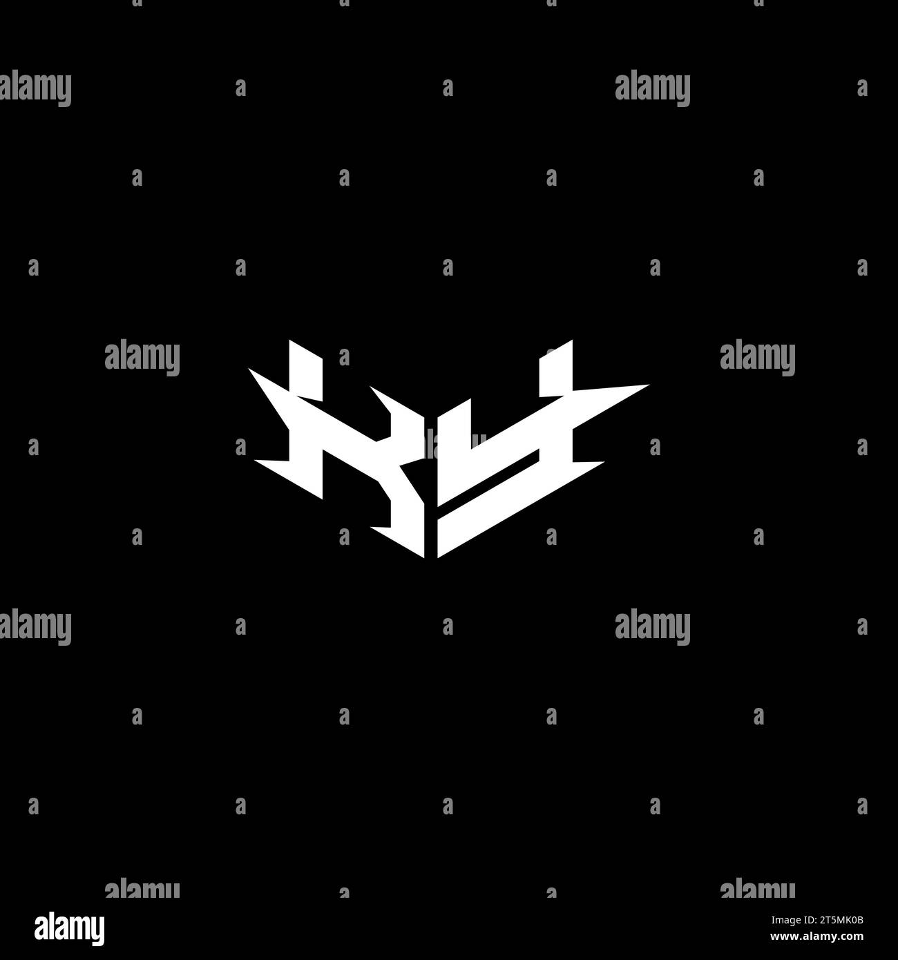 KY Premium emblem logo initial esport and gaming design concept Stock ...