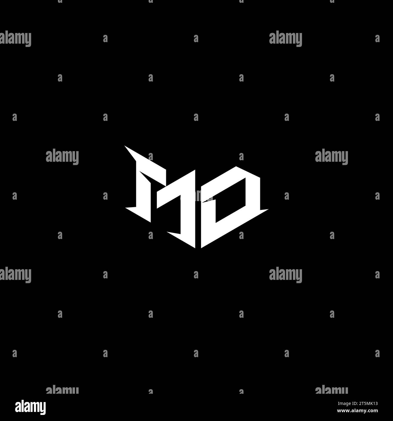 MD Premium emblem logo initial esport and gaming design concept Stock ...