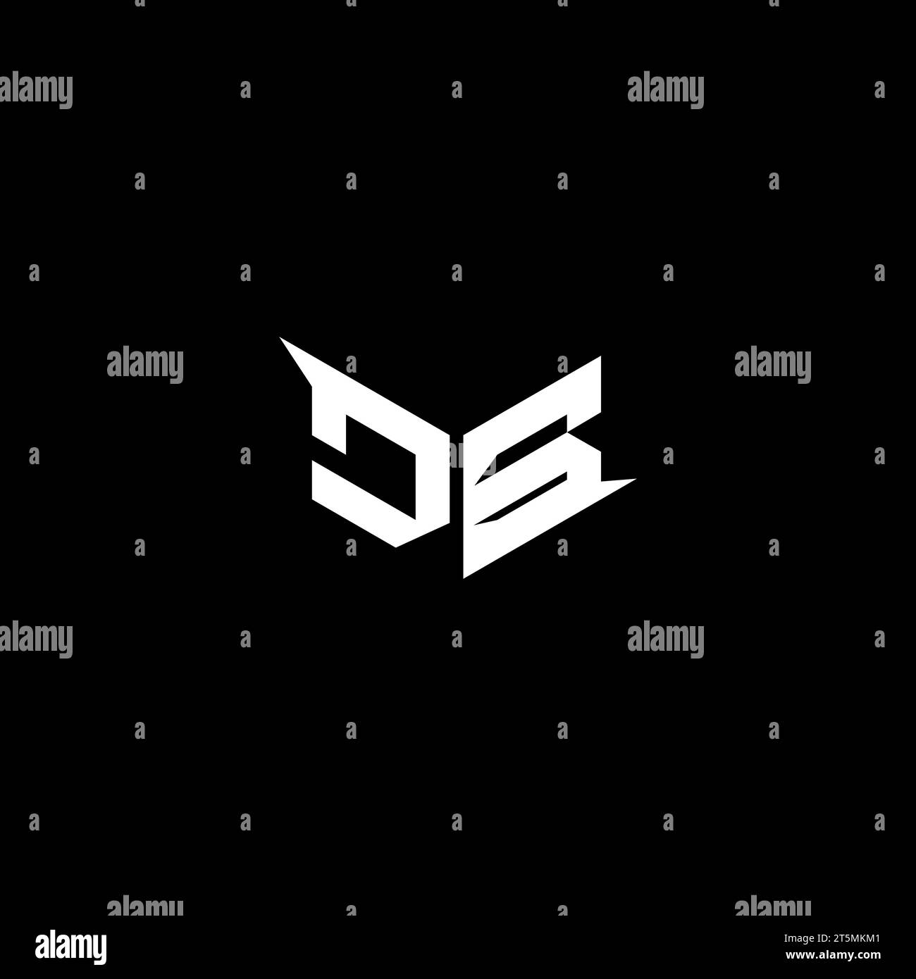 DB Premium emblem logo initial esport and gaming design concept Stock ...