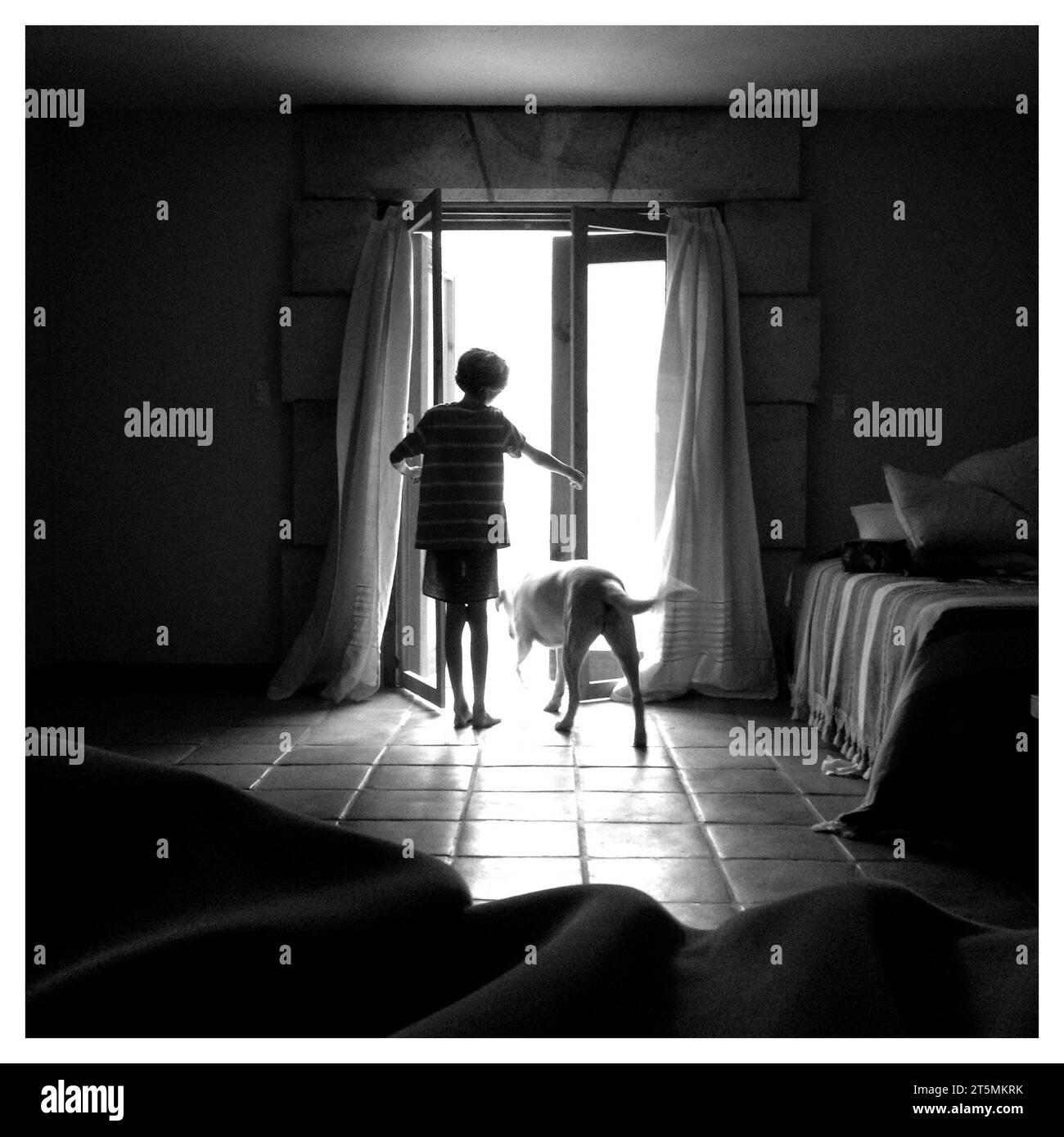 Boy lets Black and White Stock Photos & Images - Alamy