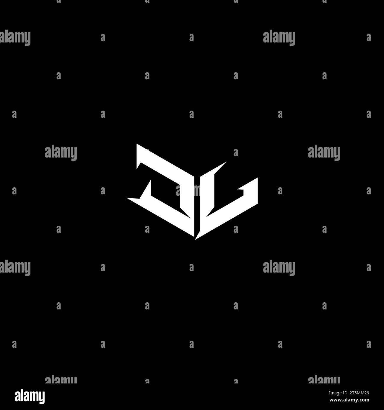 JL Premium emblem logo initial esport and gaming design concept Stock ...