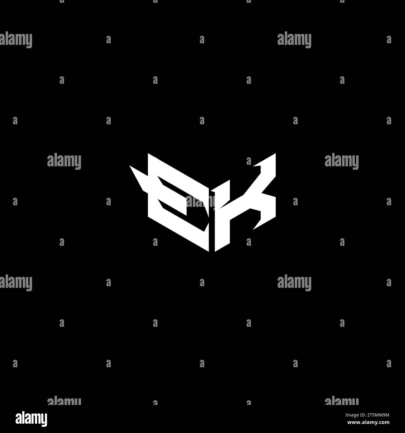 Initial ek logo Black and White Stock Photos & Images - Alamy
