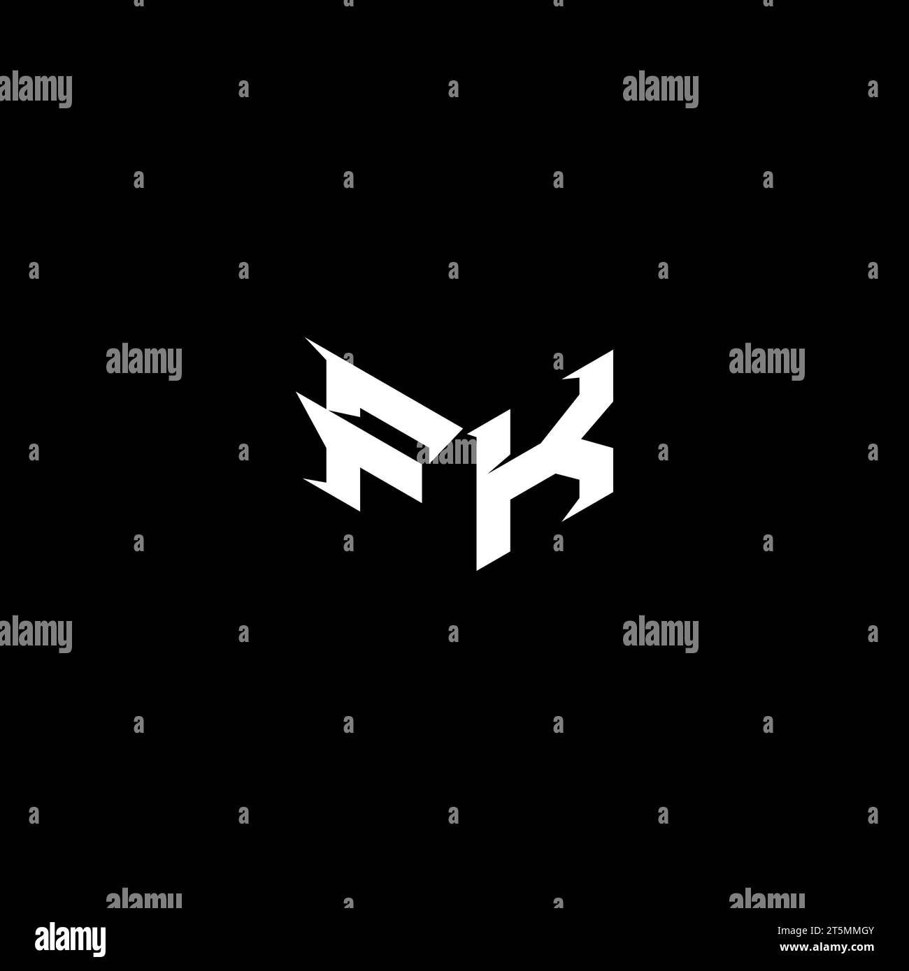 Initial fk logo Black and White Stock Photos & Images - Alamy