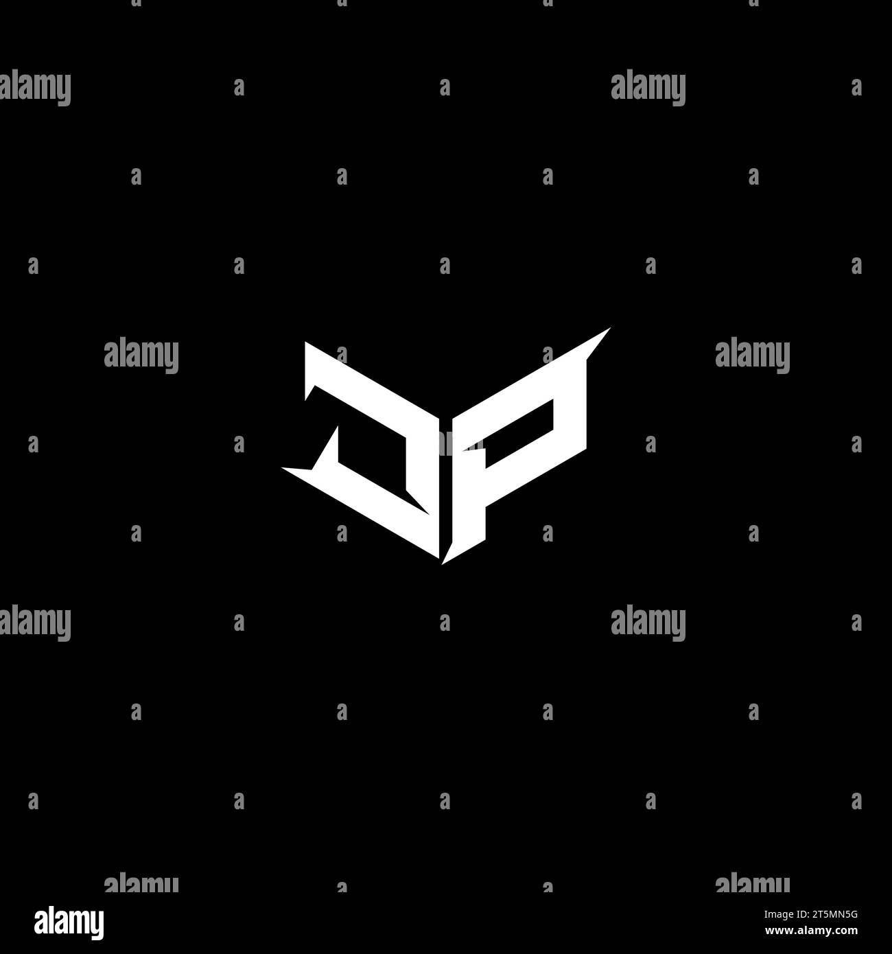 JP Premium emblem logo initial esport and gaming design concept Stock ...