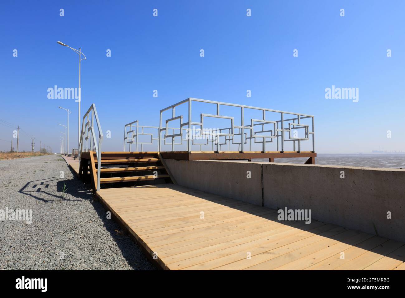 Wood Bird Watching Platform Architectural Landscape at the Seaside ...