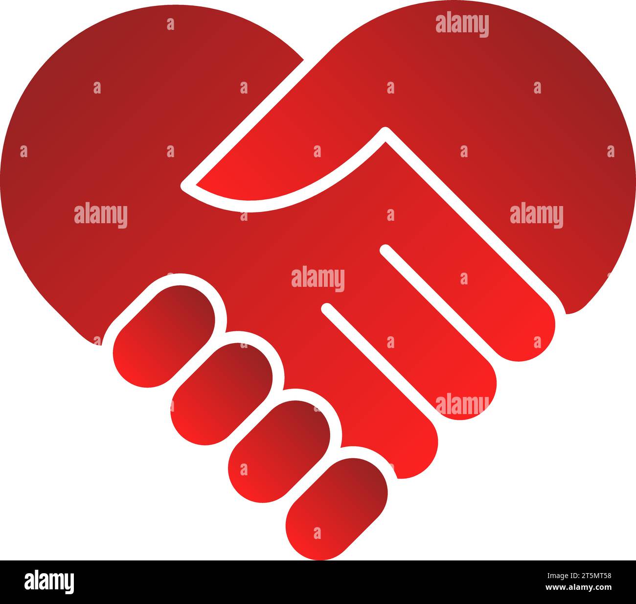 Handshake heart hi-res stock photography and images - Alamy