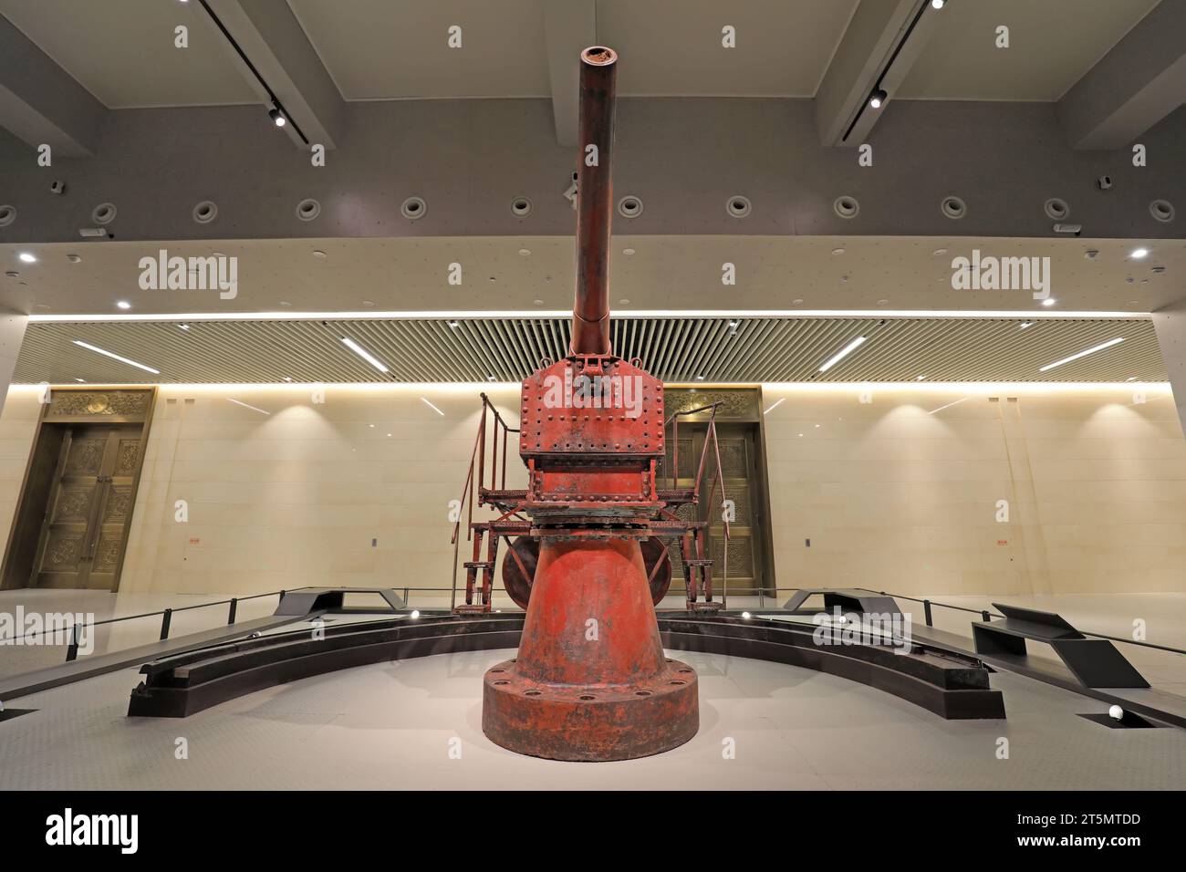 Beijing - June 28, 2019: German Khopper 120 mm Fortress Gun, Chinese ...