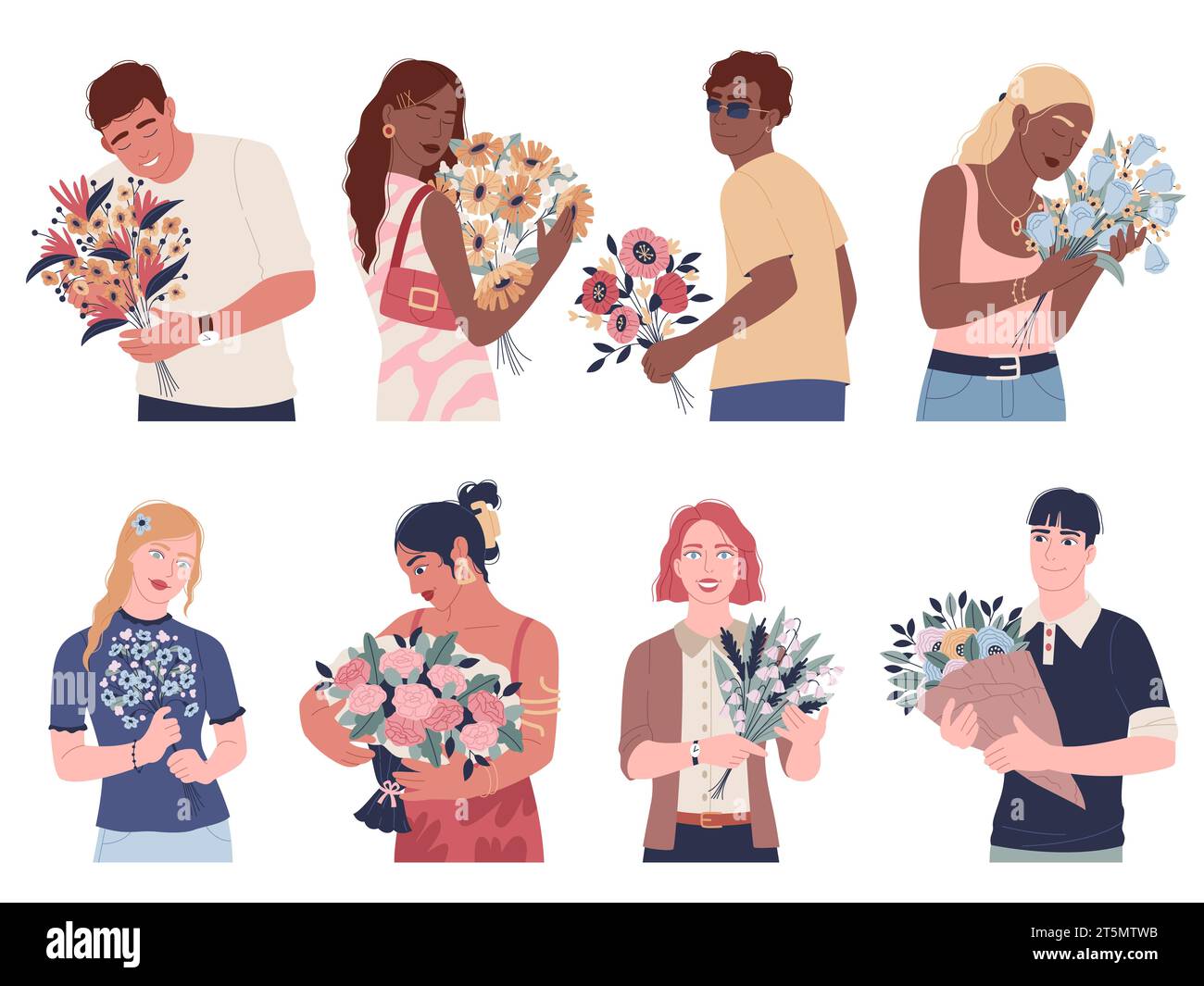 Beautiful celebration women holding Stock Vector Images - Alamy