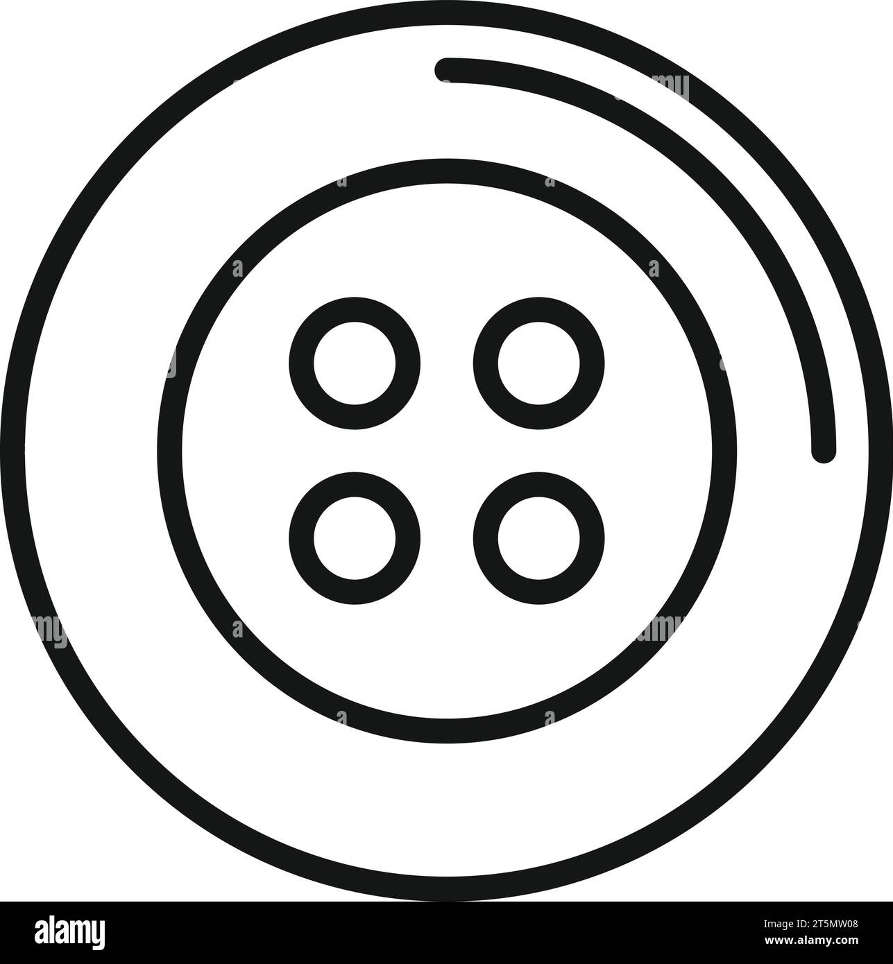 Needlecraft button icon outline hi-res stock photography and images - Alamy