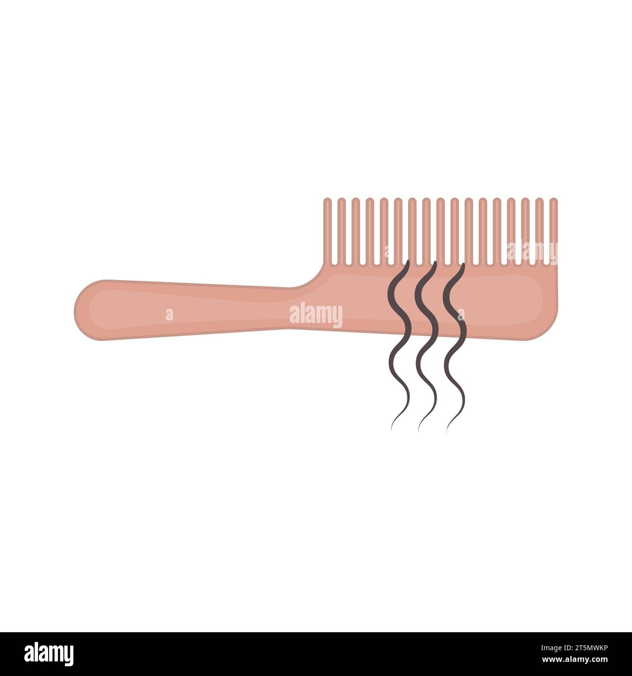 Hair strands vector Cut Out Stock Images & Pictures - Alamy
