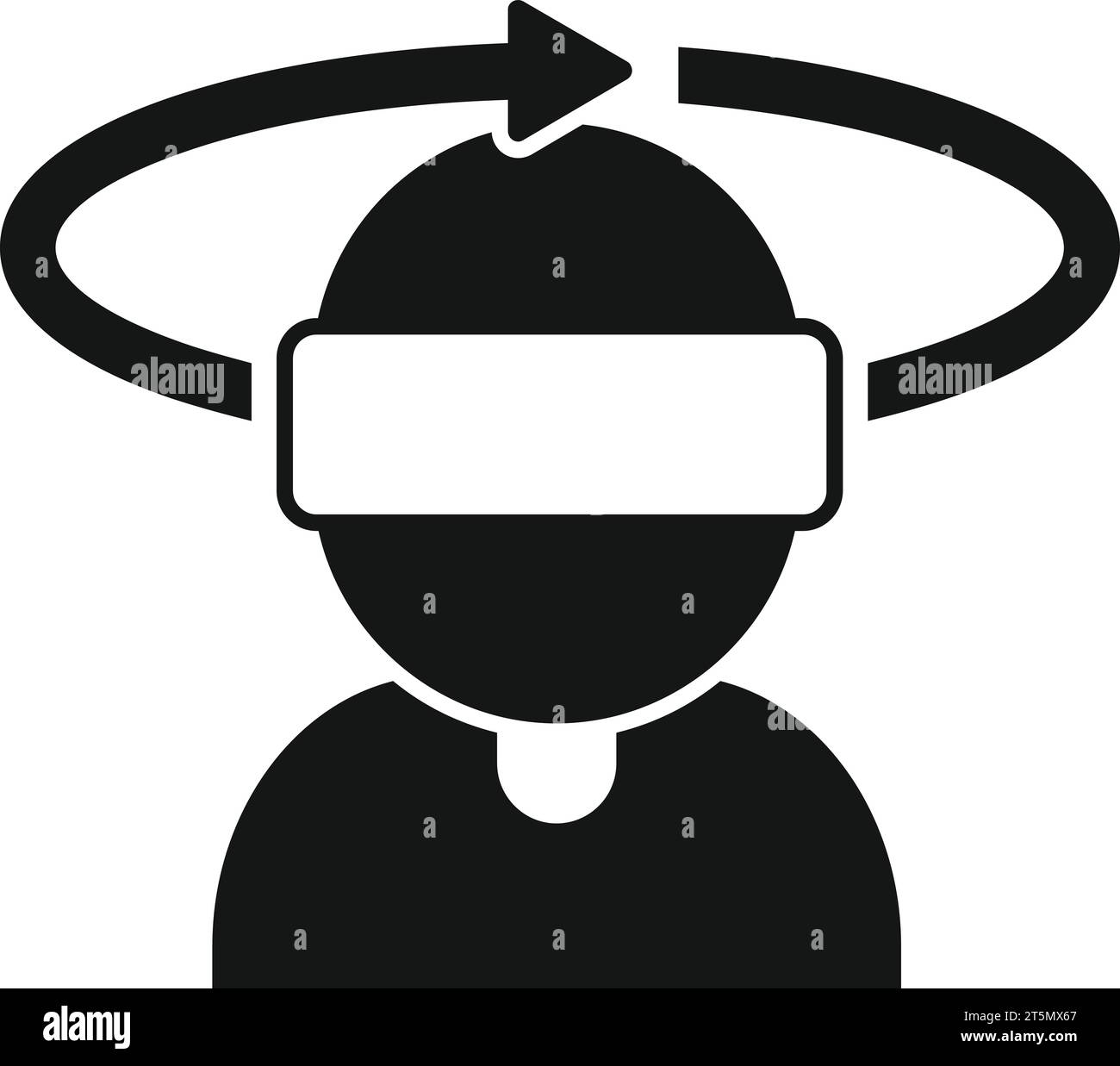 Augmented reality man round icon simple vector. People game. Digital ...