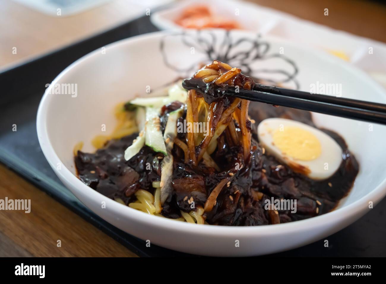 Delicious Jajangmyeon, jjajangmyeon, fried sauce noodle, Korean-style ...